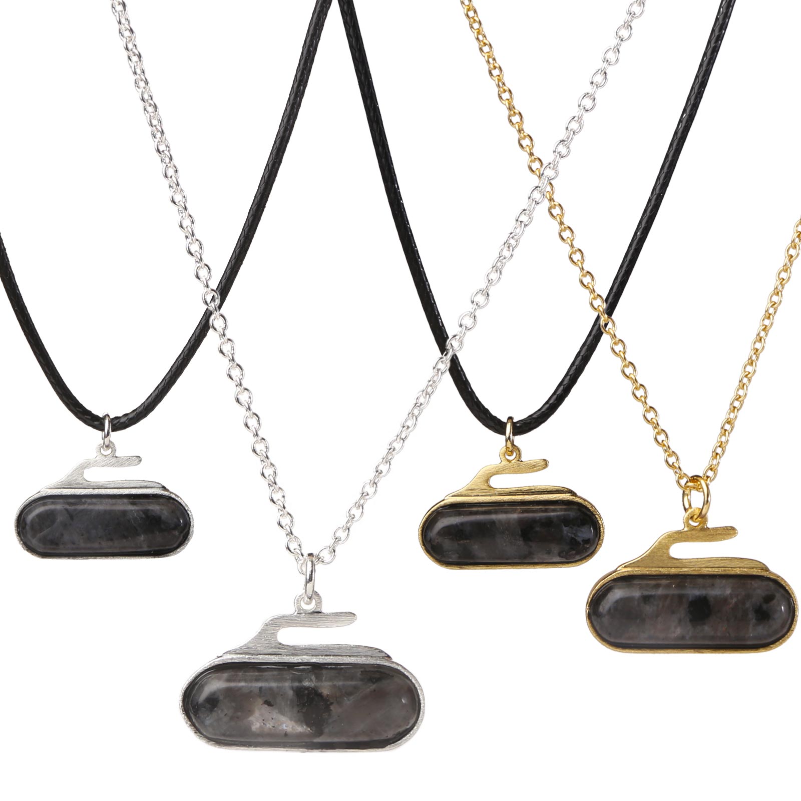 2D Curling Rock Necklace | Goldline Curling Supplies