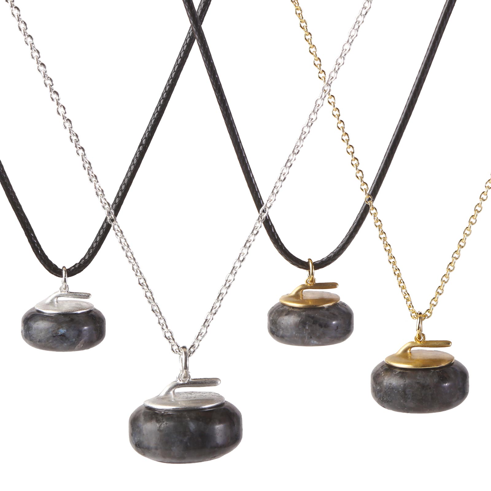 3D Curling Rock Necklace | Goldline Curling Supplies